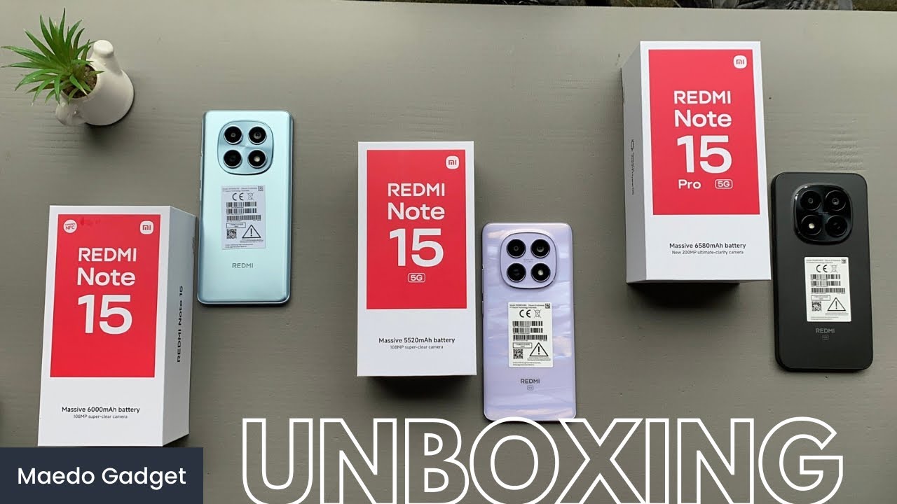 UNBOXING Redmi Note 15 SERIES || Indonesia - YouTube