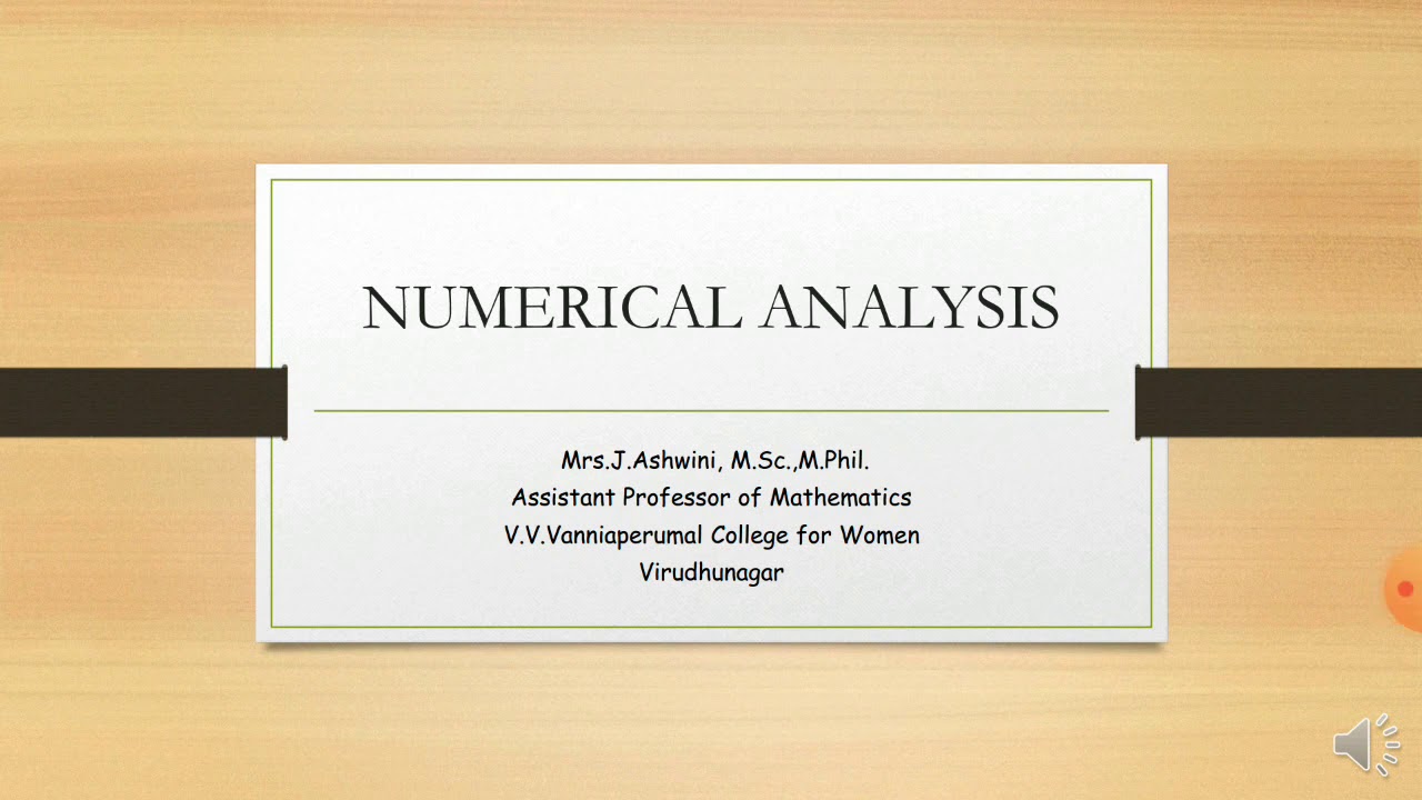 Numerical Analysis - YouTube