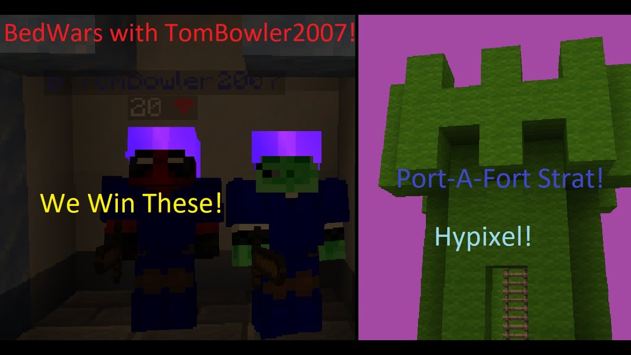 Slaying some little kids in BedWars(Compact Pop-Up Tower/ Port A Fort ...