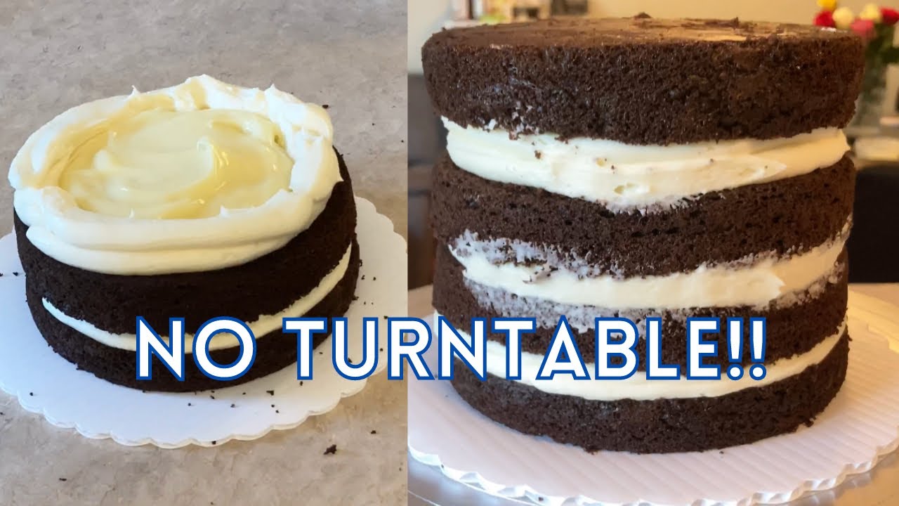 How to Properly Stack & Fill a Cake *NO TURNTABLE REQUIRED!* | Tutorial ...