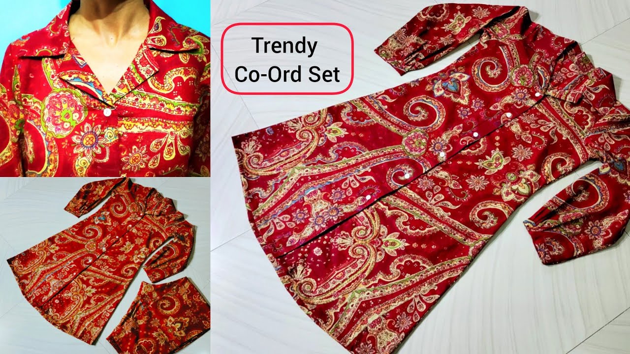 Very Easy Trendy Co-ord Set Cutting And Stitching / Ladies Shirt /Coat ...