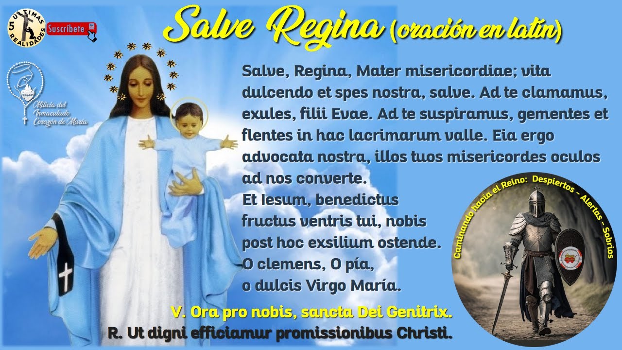 SALVE REGINA - Oración en Latin - YouTube