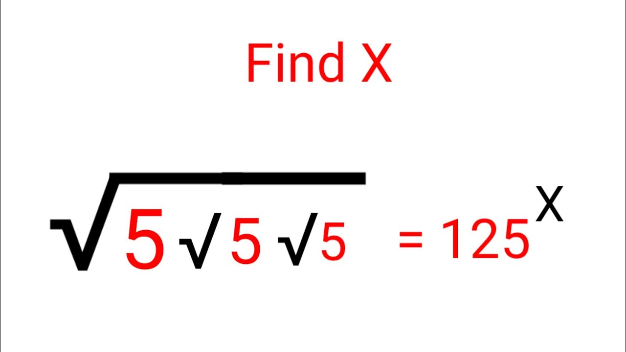 Nice Square Root Math Simplification | Find the Value of X - YouTube