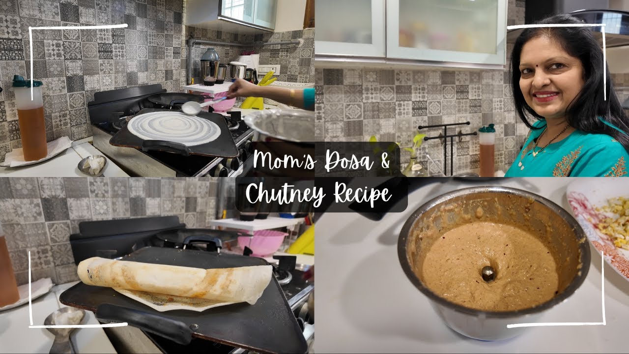 My Mom teaches me how to make the perfect Dosa & peanut Chutney from ...