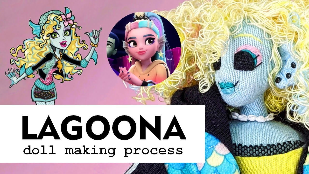handmade doll making process // lagoona blue - redesign (monster high ...