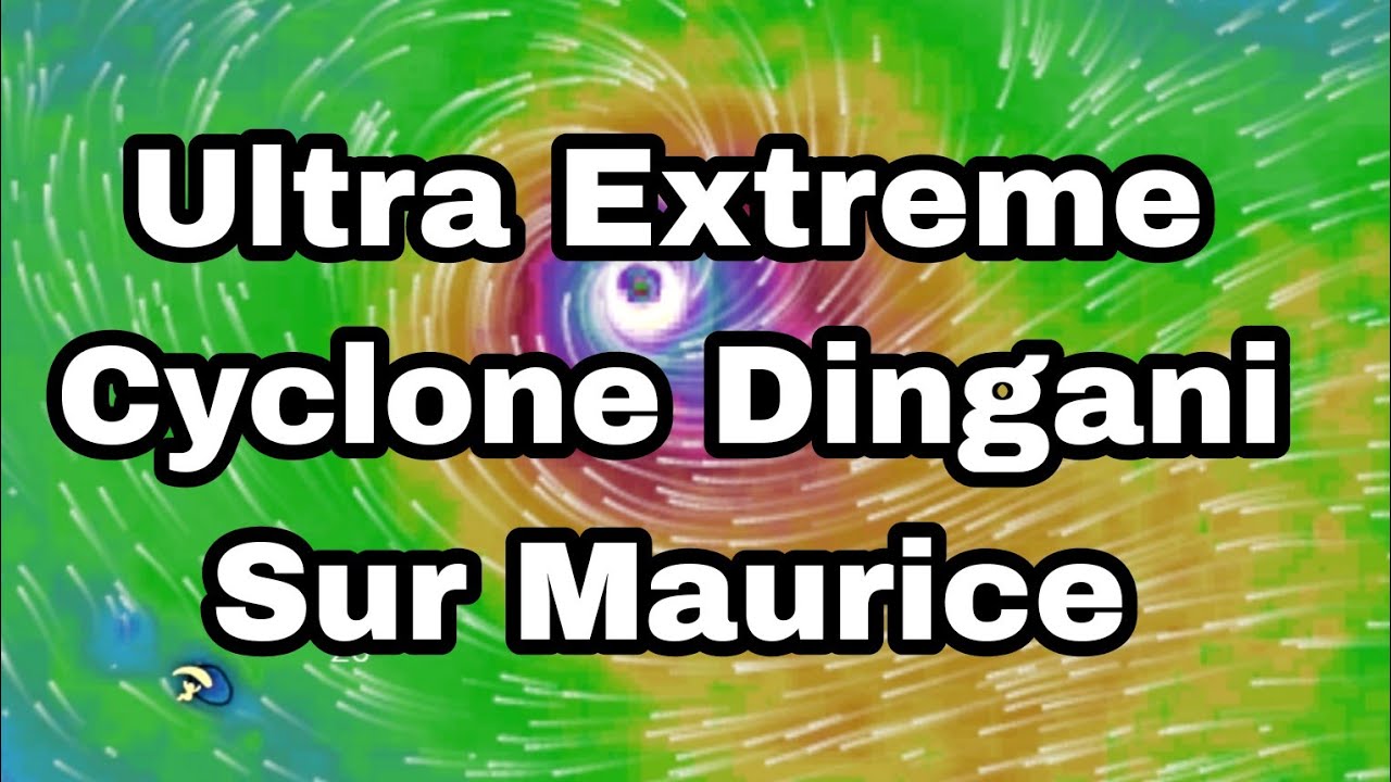 ⭕⚠Violent Cyclone Tropical "Dingani" Á Venir Sur Maurice⭕⚠ - YouTube