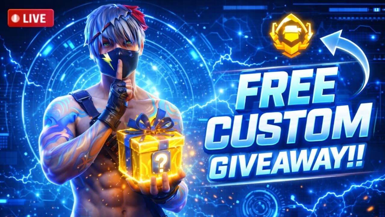 FF LIVE | FF LIVE CUSTOM ROOM|FF LIVE GIVEAWAY |FREE FIRE LIVE STREAM ...