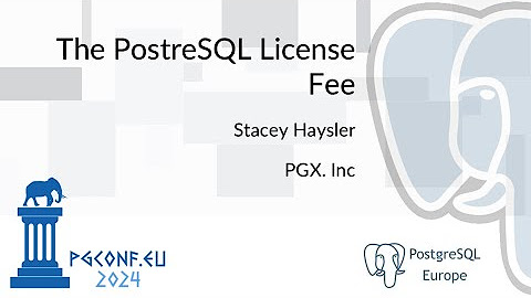 PostgreSQL Conference Europe 2024 - YouTube