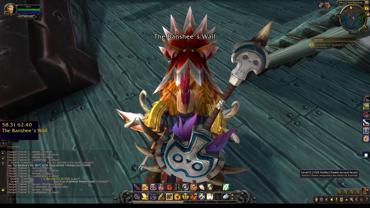 How to get from Zuldazar to Stormsong Valley Horde WoW - YouTube