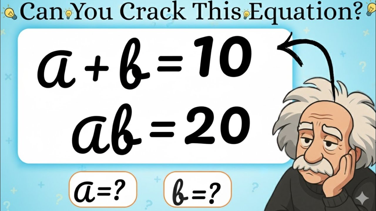 Maths Olympiad Exam Problem | How to solve for a,b - YouTube