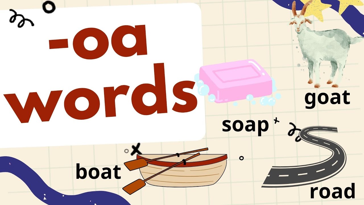 CVC /oa/ Word Flashcards -oa - YouTube