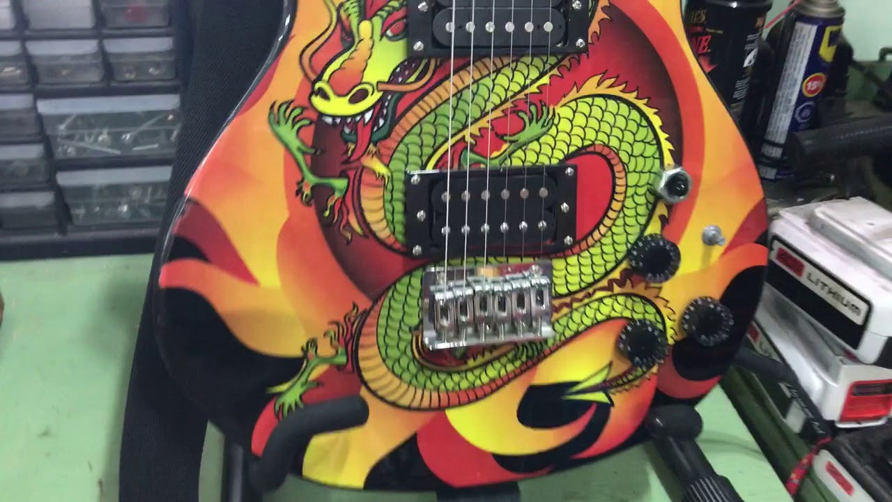 Washburn Vince Neil Signature Guitar and some Drums! - YouTube