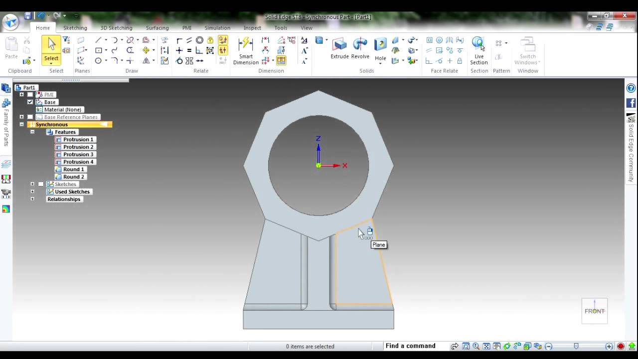 Solid Edge Complex part 1 - YouTube