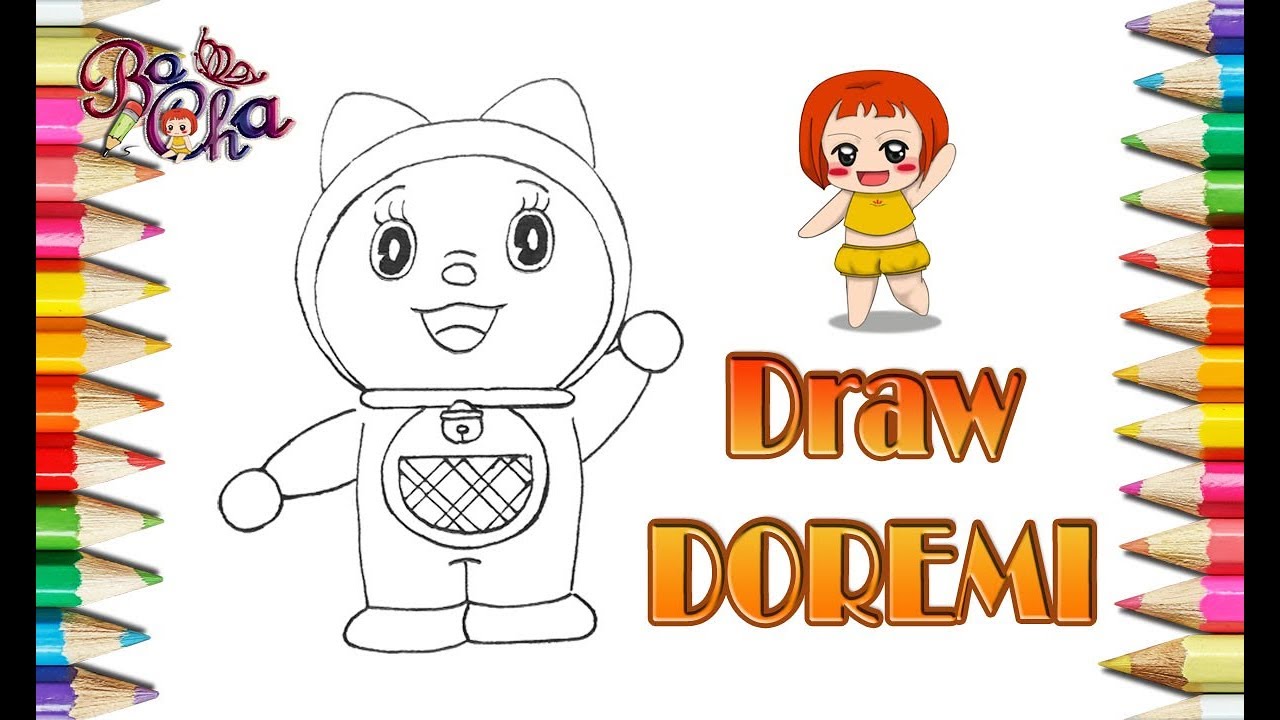 Vẽ Doremi đơn giản nhanh - BoCha - how to draw doremi - YouTube