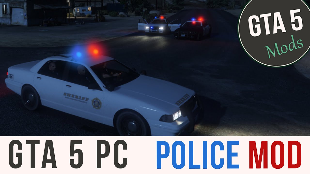 GTA 5 PC - Police Mod [Play as a Police Officer] (+Download) - YouTube