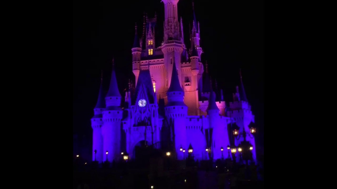 Sleeping Beauty Castle good night Magic Kingdom Park - YouTube