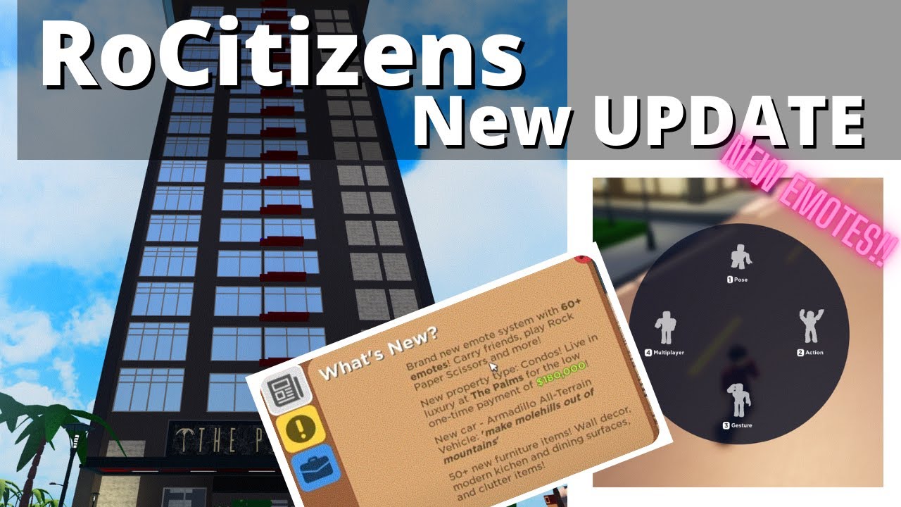 *NEW* RoCitizens Update: The Palms, NEW CAR, & EMOTES!! | RoCitizens ...