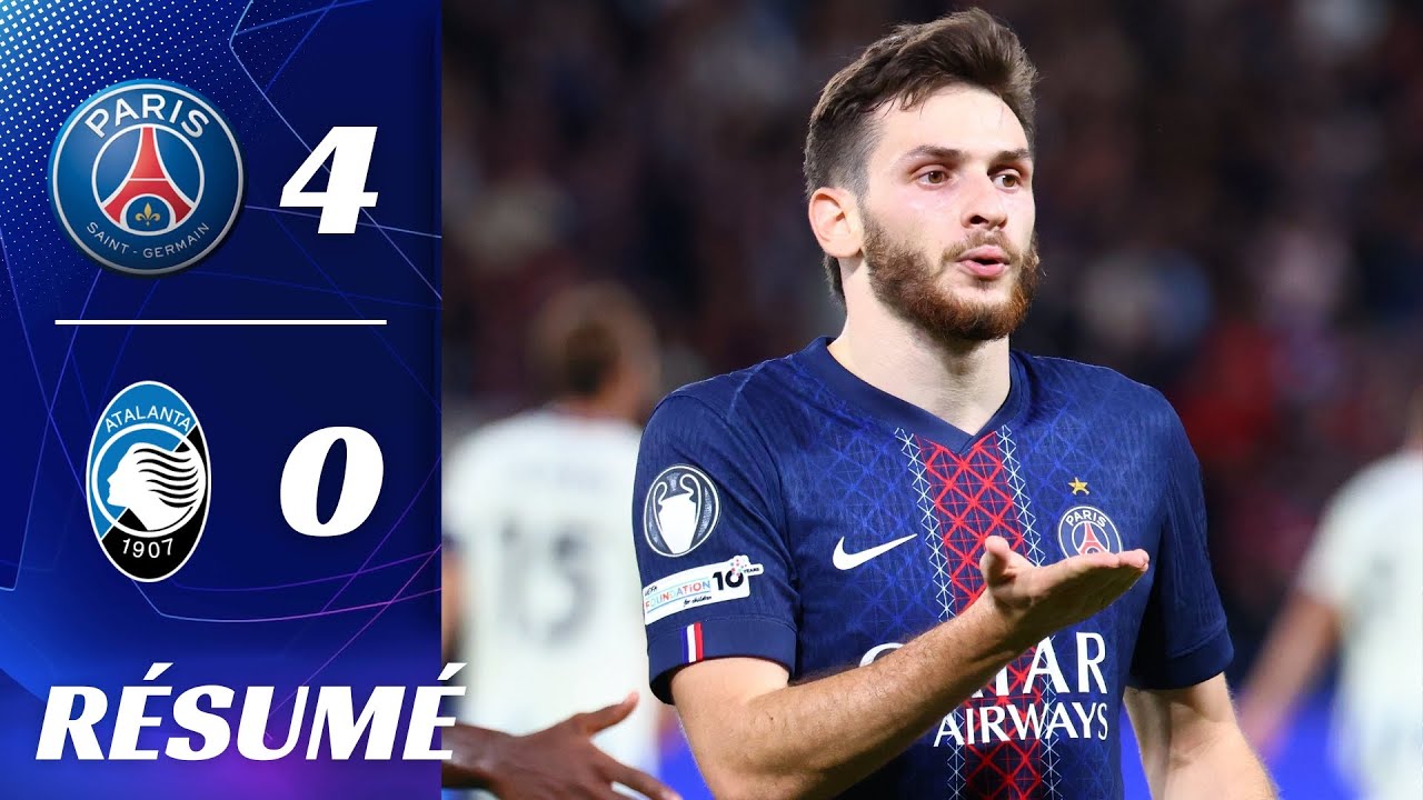 PSG vs Atalanta 4-0 Résumé et Buts - Ligue des champions 25/26 - YouTube