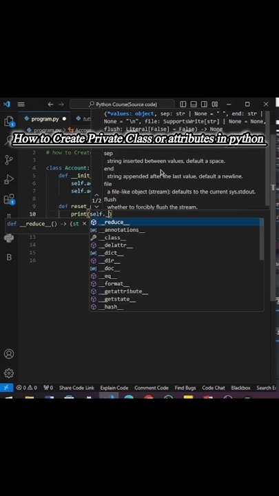 How To Create Private Class Or Attributes In Python Pythontricks