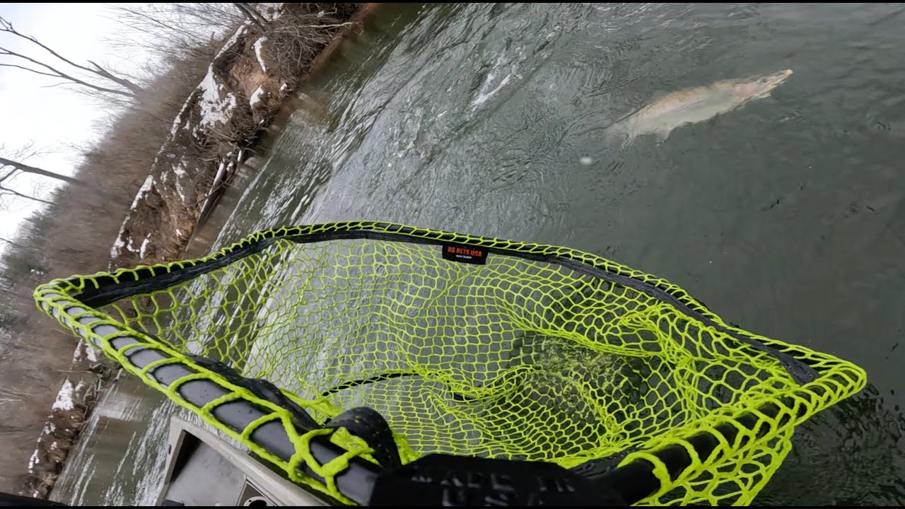 Winter Float Fishing For Michigan Steelhead - YouTube