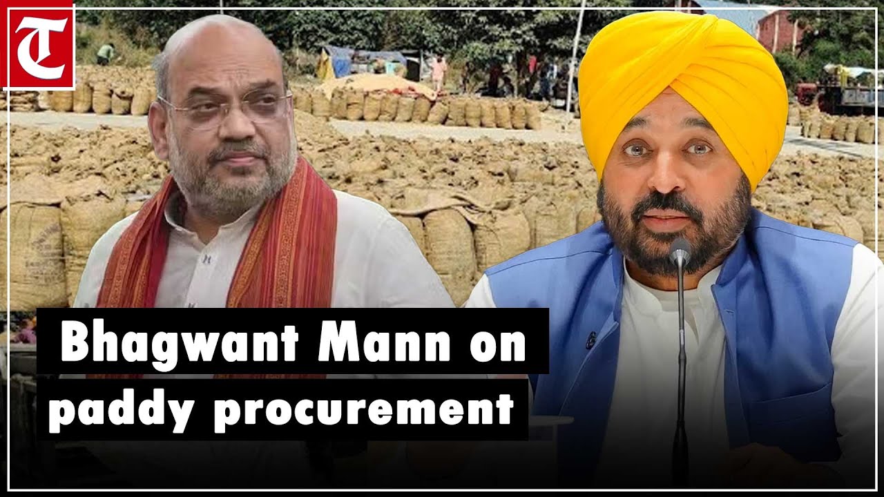 "I have spoken to Amit Shah...": Punjab CM Bhagwant Mann on paddy procurement - YouTube