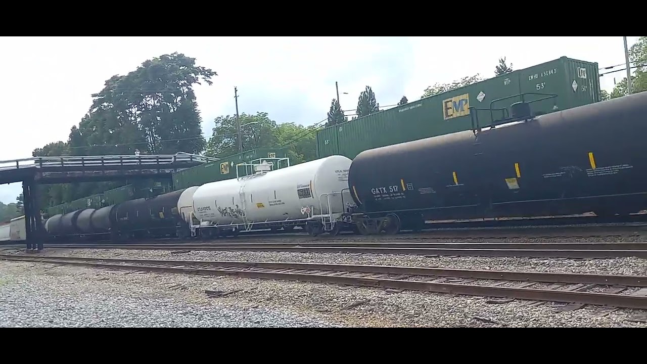 NS 154 with NS 1193 SD70ACE NS 4489 AC44C6M mid train DPUs UP 5737 AC44CW and UP 6193 AC44CW ...