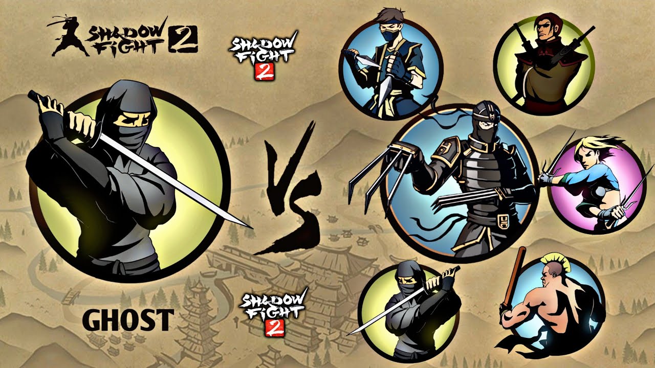Shadow Fight 2 | Ghost vs Lynx and Bodyguards - YouTube