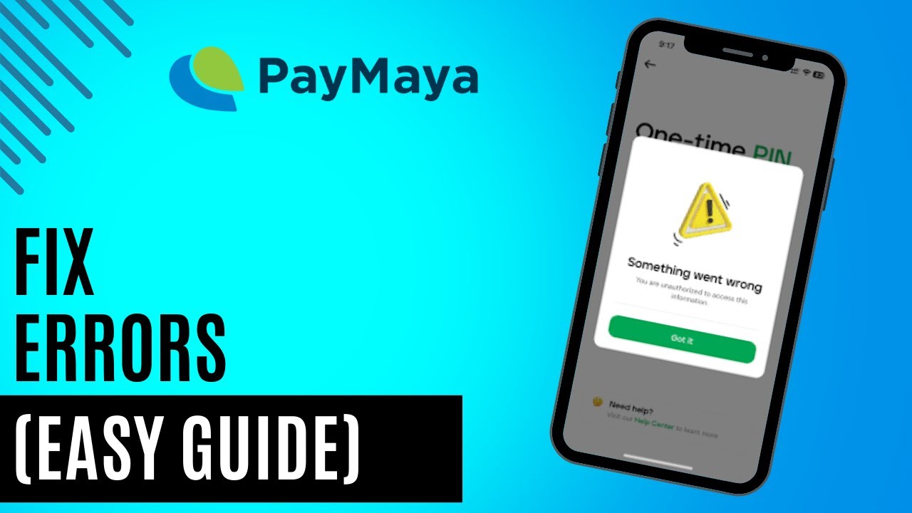 How To Fix Something Went Wrong in PayMaya ! (2025) - YouTube