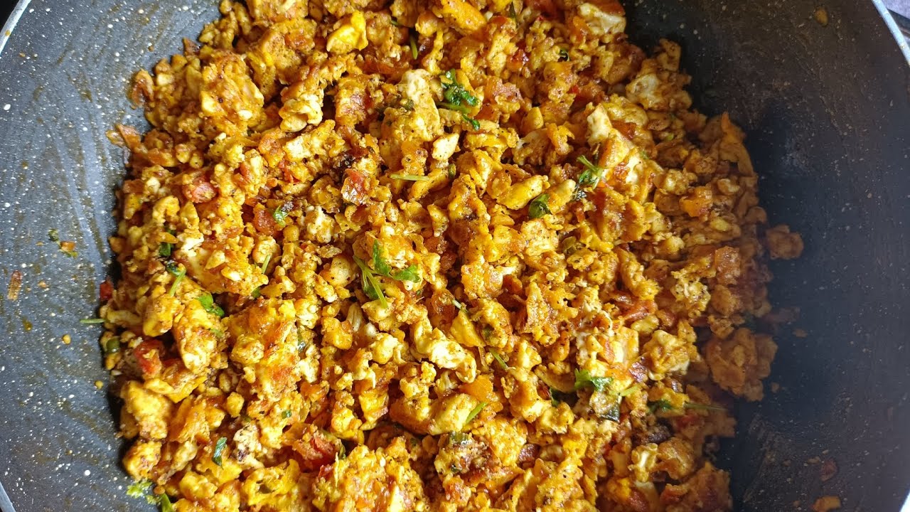 Paneer Egg Burji recipe | How to make Paneer Egg Burji | Egg burji for ...