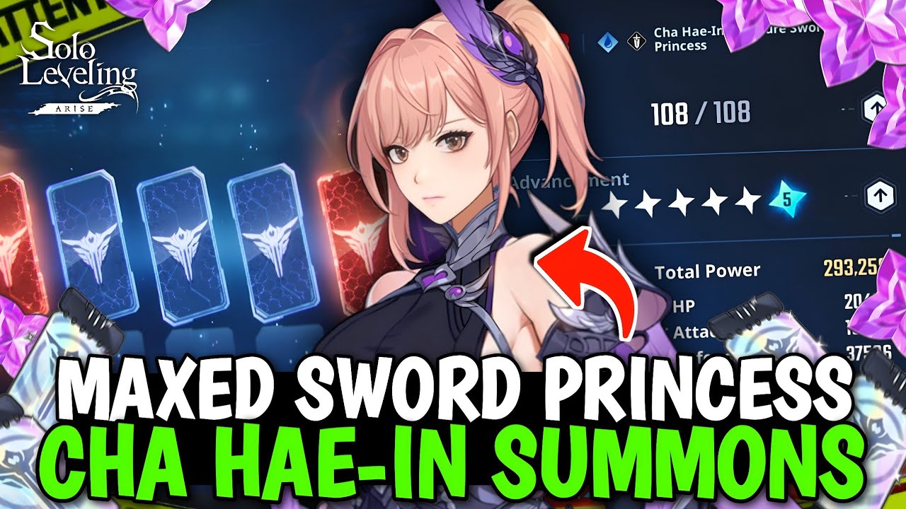 UNLUCKIEST PURE SWORD PRINCESS CHA HAE-IN A10 SUMMONS! MAXED BUILD ...