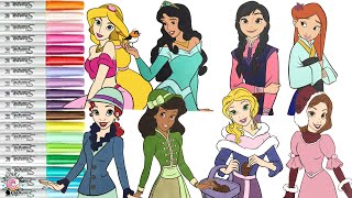 Disney Princess Color Swap Coloring Book Compilation Mu... | Doovi