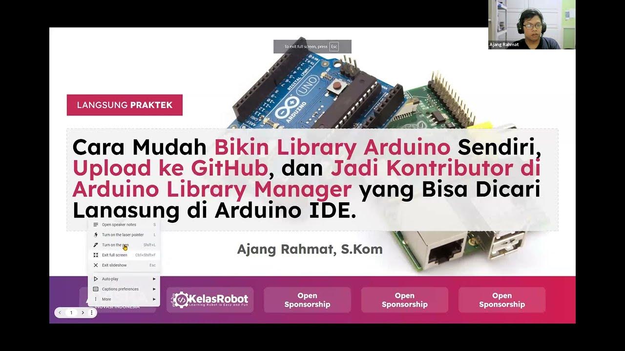 BUAT LIBRARY ARDUINO SENDIRI! Upload ke GitHub & MASUK Arduino Library ...