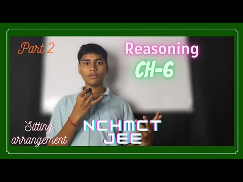 Nchmct jee | Reasoning ch 6 | part 2 | Sitting arrangement || M.S ⏸️ - YouTube