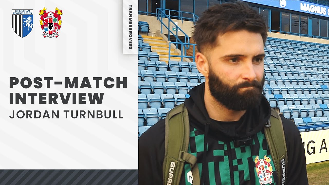 Post Match | Jordan Turnbull (Gillingham A) - YouTube