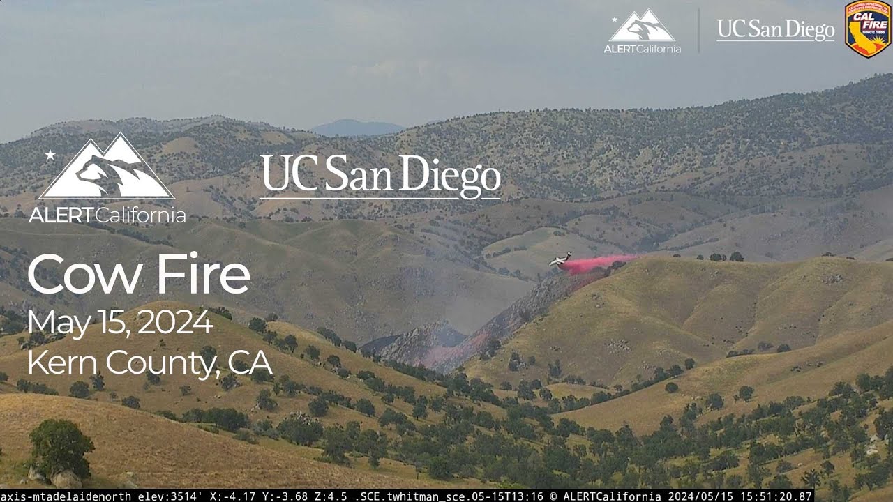 Cow Fire: Kern County May 2024 - YouTube