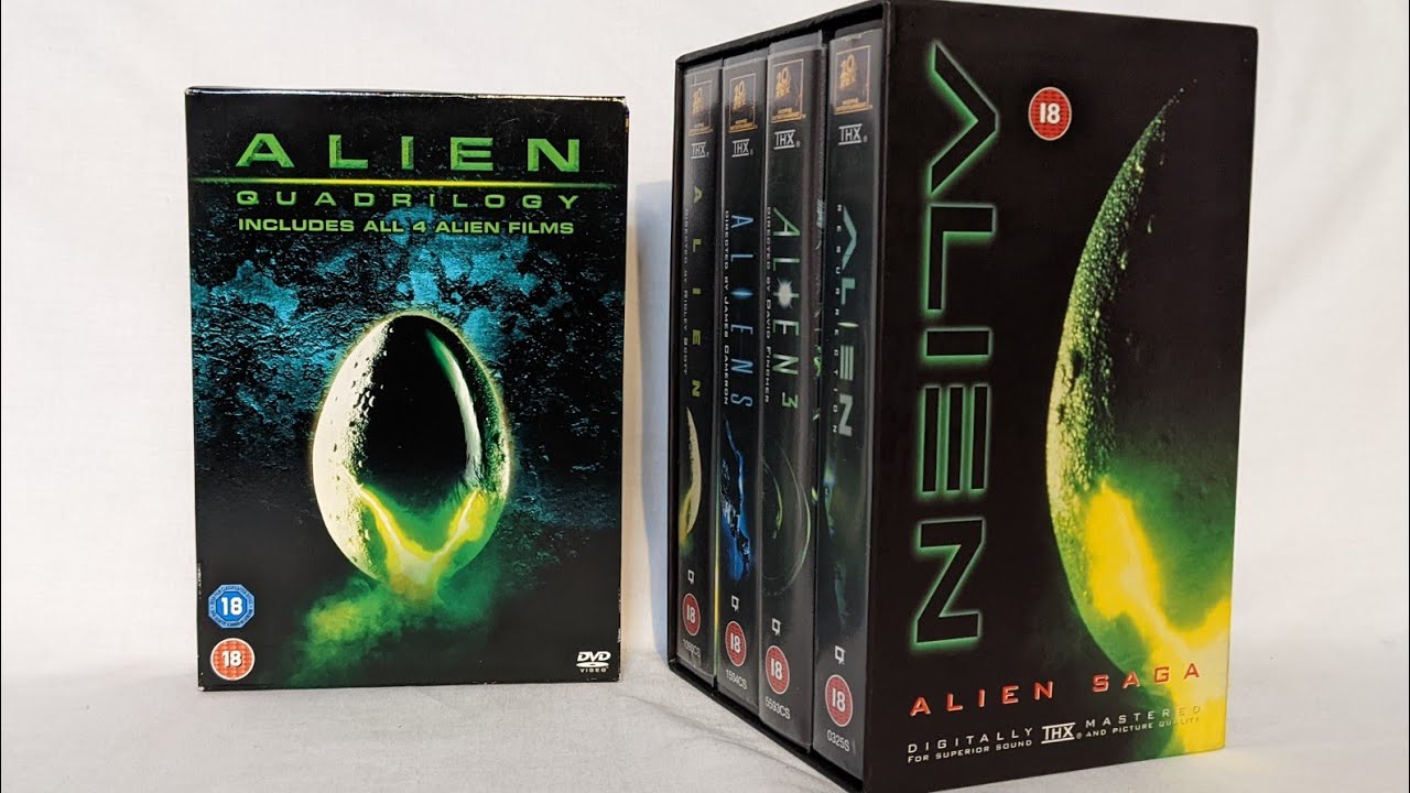 Tasties Compares the Alien Quadrilogy VHS/DVD Boxsets - YouTube