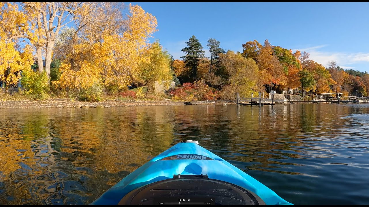 Trip across Canandaigua Lake with some fall foliage & lofi music # ...