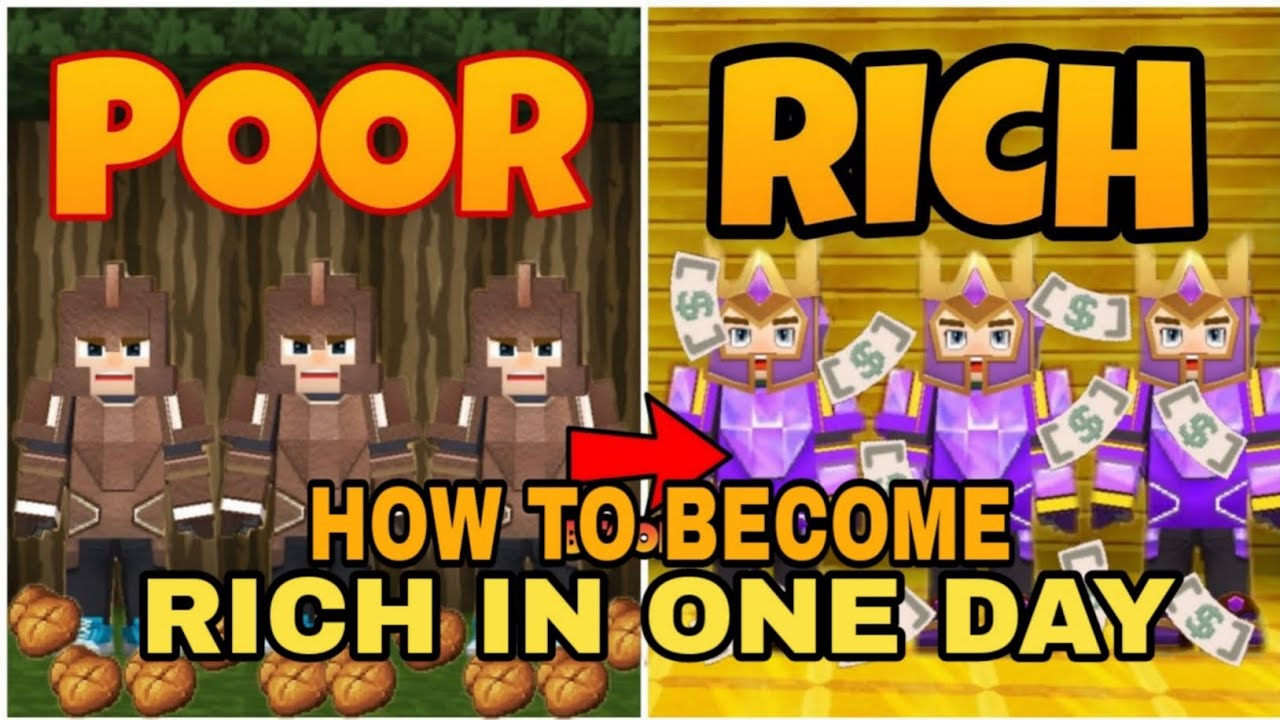 HOW TO BECOME RICH IN ONE DAY IN BLOCKMAN GO SKY ISLAND 😃👍👍🤯😄🥱🥱🤯 - YouTube