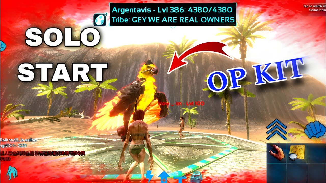 ( Ark Mobile PvP ) NEW FRESH START PVP OP KIT AND PVP || DAY 1 - YouTube