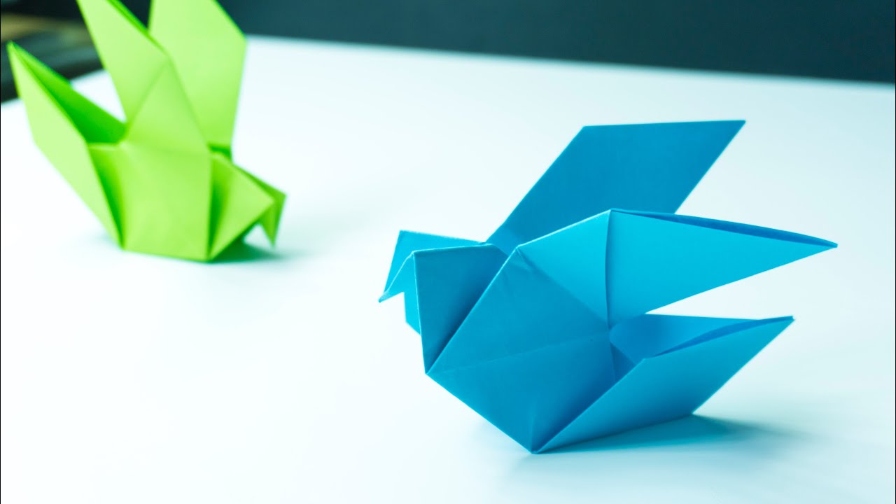 How to make an Origami Dove - Easy origami - YouTube