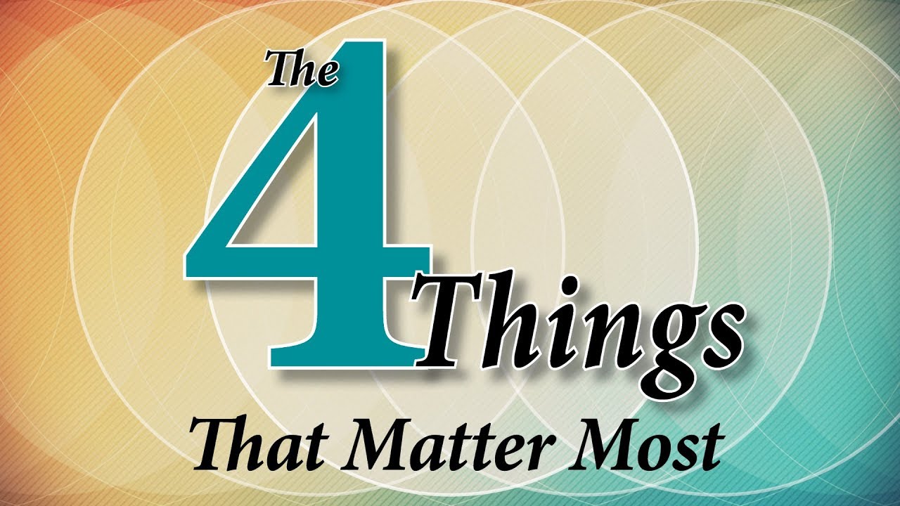 The 4 Things That Matter Most - Forgiveness - Pastor Kyle Roggenbuck ...