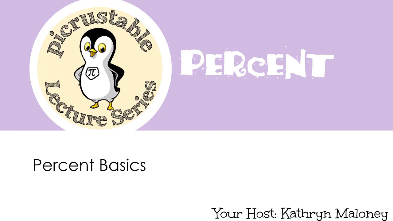 Introduction to Percentages - Percent word problems - Algebra - Pre ...