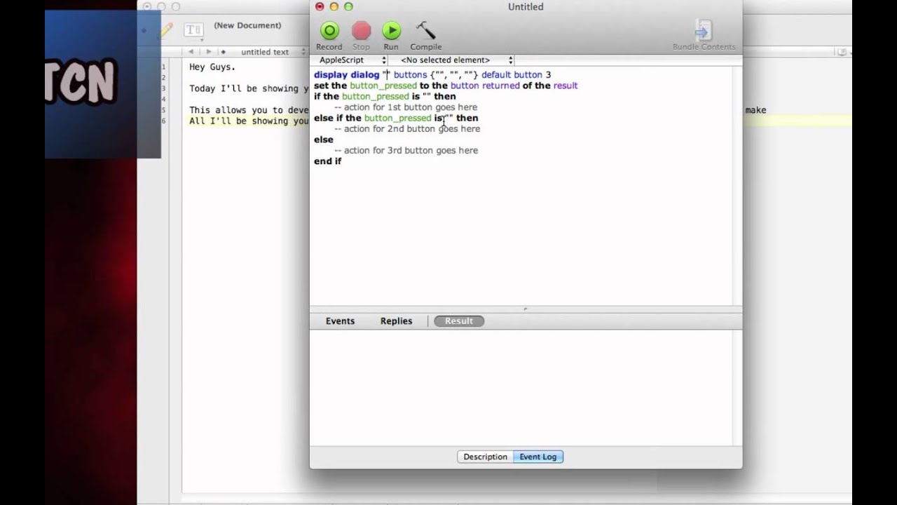 How to make a basic guessing game with Apple script Edit (HD) - YouTube