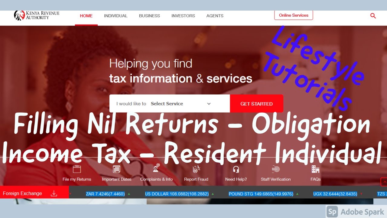Filling Nil TAX Returns TO KRA - Obligation Income Tax - Resident ...