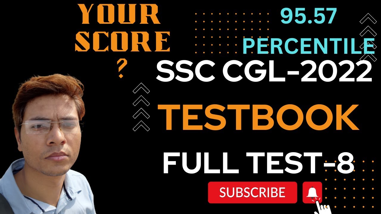 TESTBOOK FULL MOCK TEST 8 | SSC CGL 2022 | MY PERCENTILE AND SCORE ...