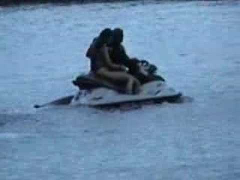 jetbike riding two girls