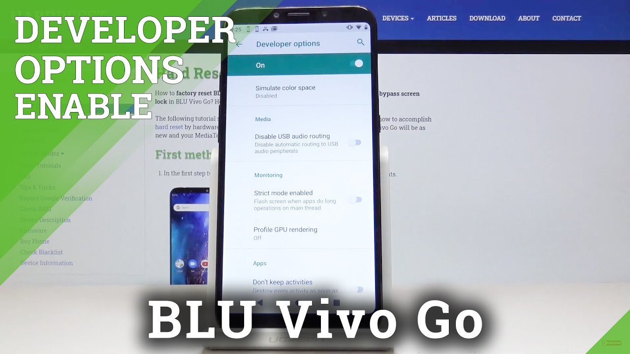 How to Activate Developer Features on BLU Vivo Go – Enable Developer ...