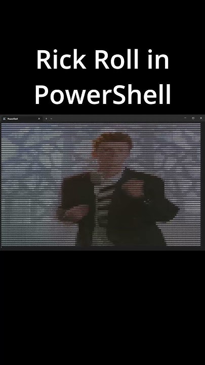 Rick Roll in ASCII Art #shorts #rickroll - YouTube