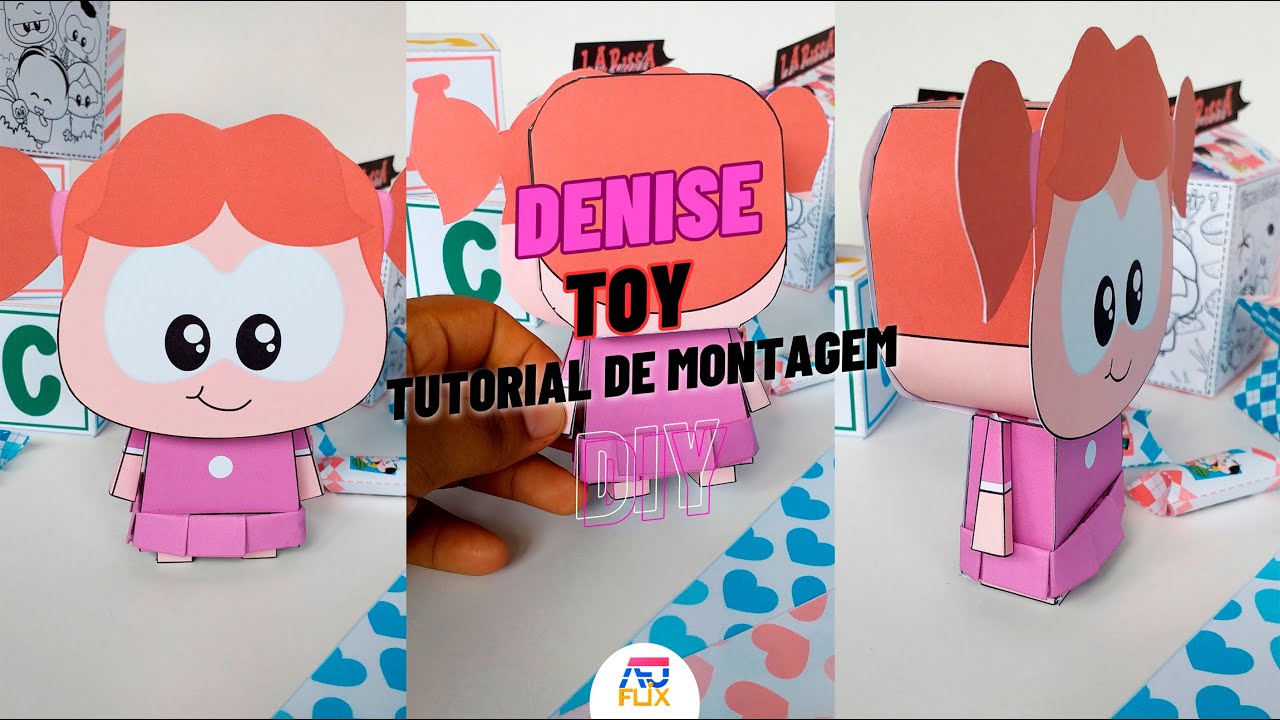Denise toy - papertoy tutorial completo - YouTube