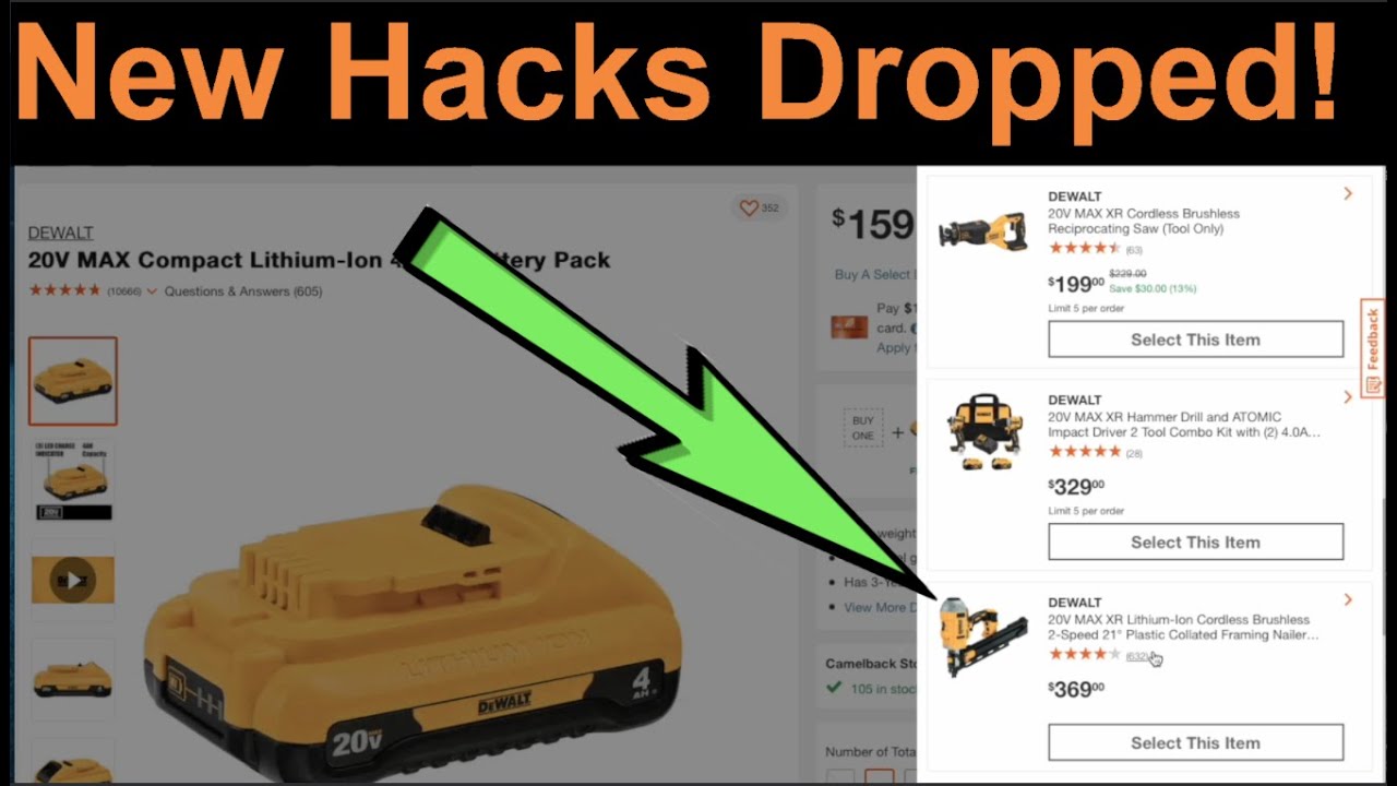 New DeWalt Hacks Just Dropped @ Home Depot - YouTube